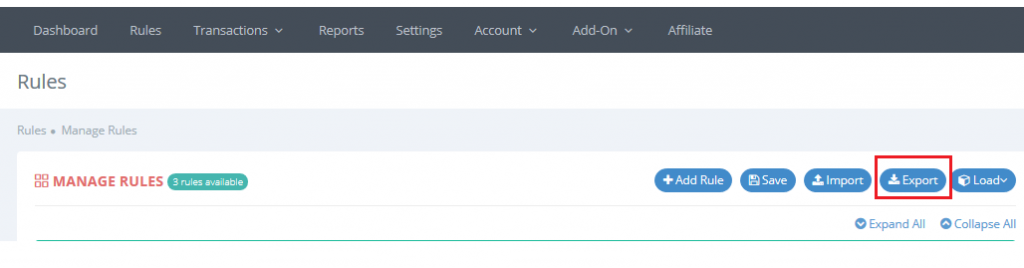 export_rules2 - FraudLabs Pro Articles & Tutorials