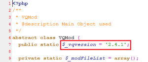How to check the vQmod version installed in OpenCart - FraudLabs Pro Articles & Tutorials