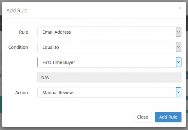 New Validation Rule: First Time Buyer - FraudLabs Pro Articles & Tutorials