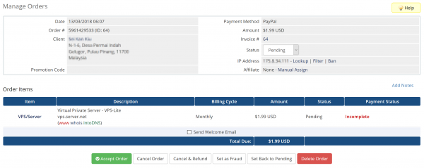 How to Update FraudLabs Pro Order Status on WHMCS - FraudLabs Pro Articles & Tutorials