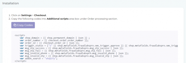 How to enable SMS Verification Add-On on FraudLabs Pro for Shopify - FraudLabs Pro Articles ...