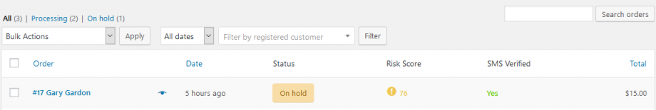 How To Enable Sms Verification Based On Fraudlabs Pro Result For Woocommerce Fraudlabs Pro