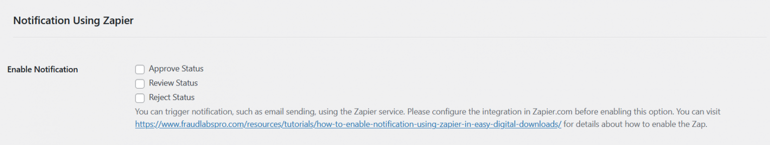 How to enable notification using Zapier in Easy Digital Downloads - FraudLabs Pro Articles ...
