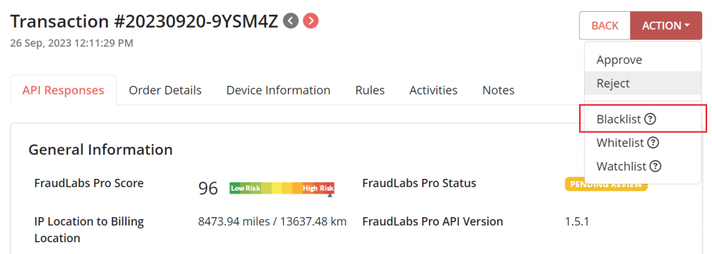 How to add the blacklist - FraudLabs Pro Articles & Tutorials