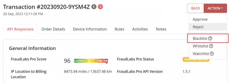 How to add the blacklist - FraudLabs Pro Articles & Tutorials